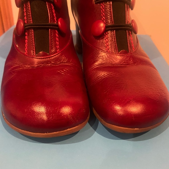 John Fluevog | Shoes | Fluevog Burgundy Red Leather Operetta Boots W 9 ...